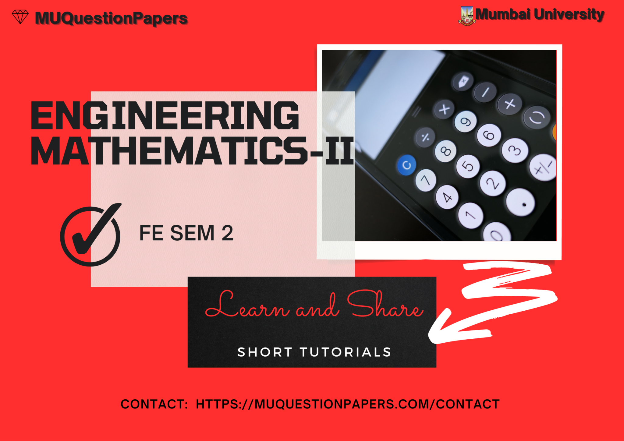 FE SEM 2 - ENGINEERING MATHS II - MuCertification.com